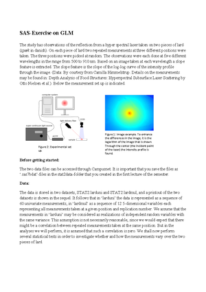 Exercises - Problems for Multivariate Statistics 02409 Compiled by: Bjarne Kjær Ersbøll ...