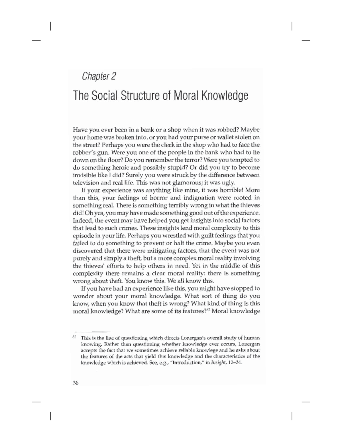Lesson 6 - The structure of Moral knowledge RR - THEO 204 - Studocu