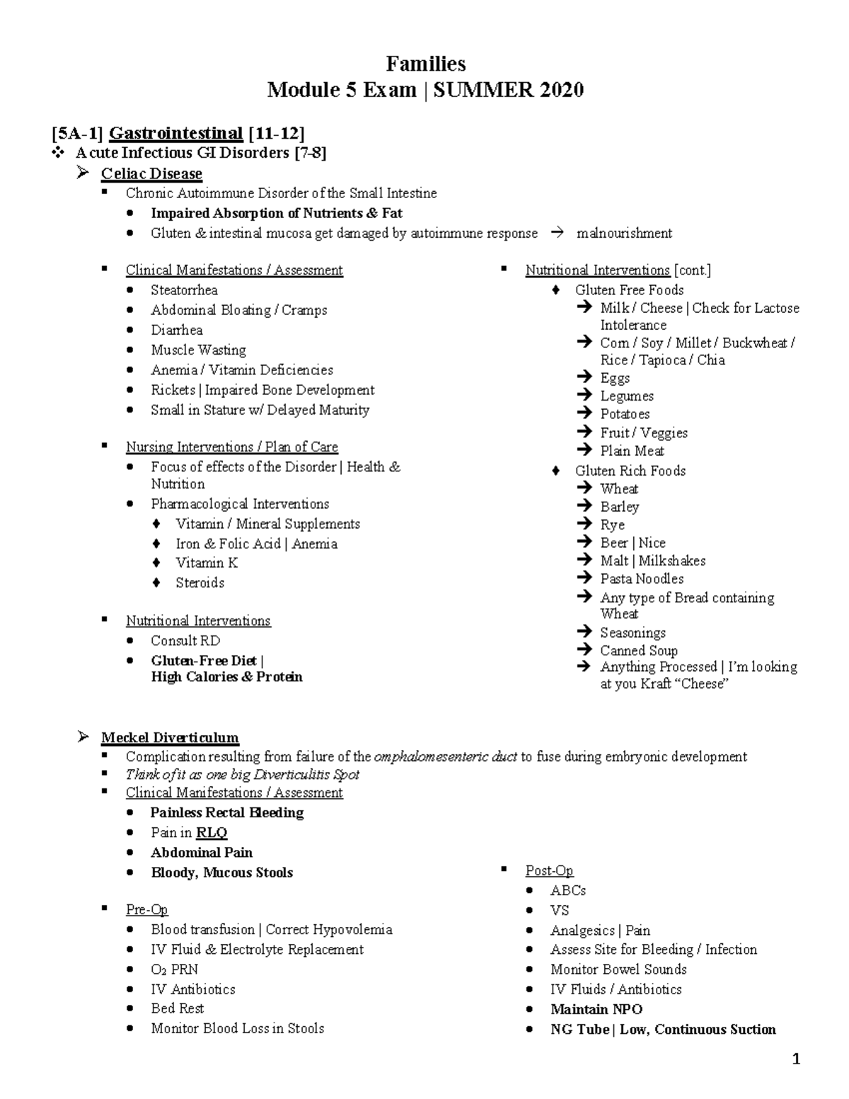 Exam 5 Review Familes - Families Module 5 Exam | SUMMER 2020 [5A-1 ...