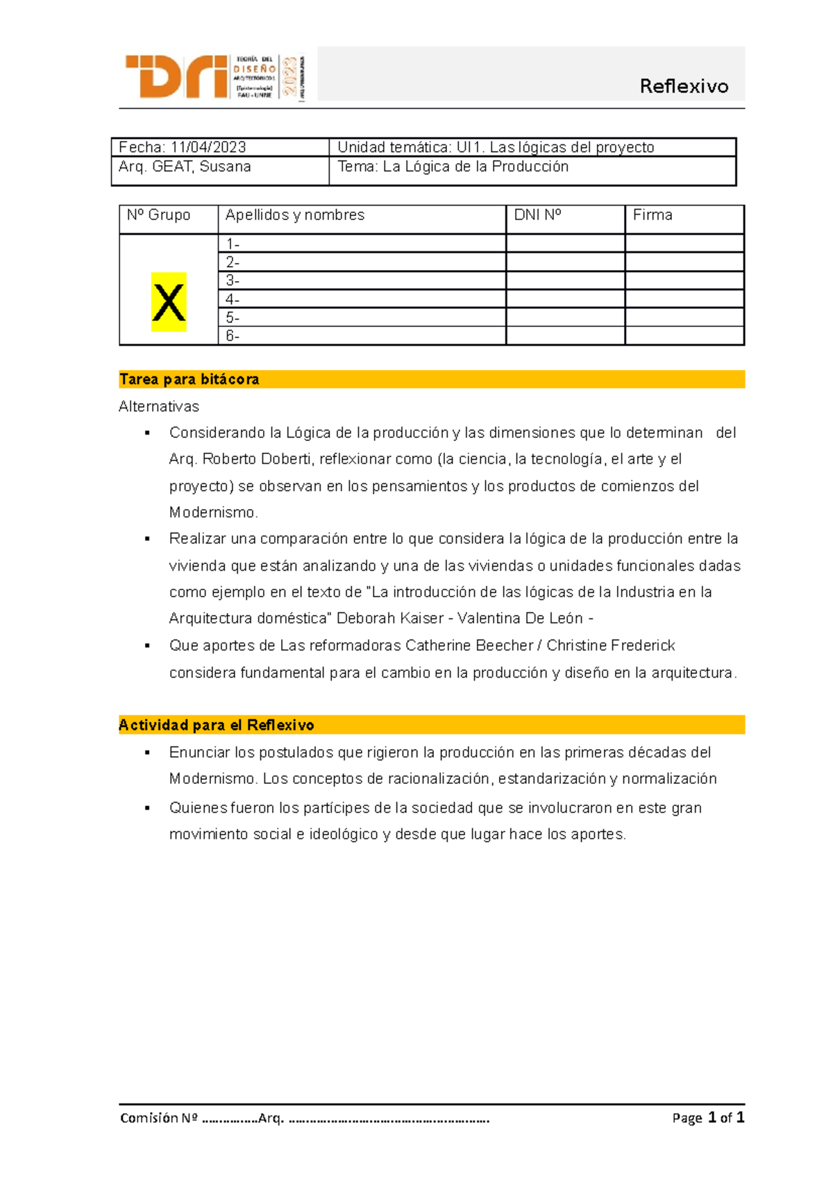UI1-Reflexivo-GEAT (11-04-2023) - Fecha: 11/04/2023 Unidad temática ...