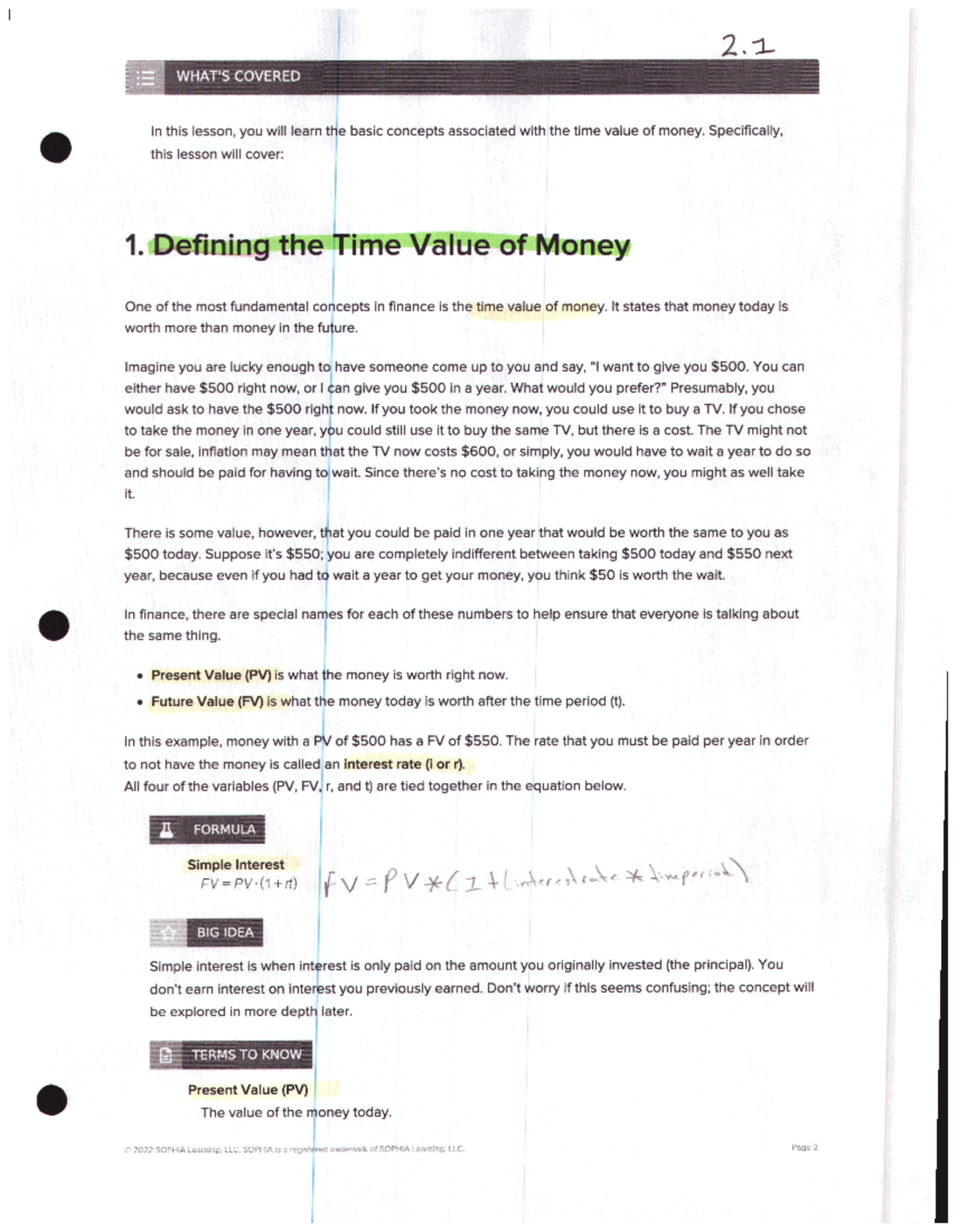 Unit 2 - Unit 2.1.1 - 2 COVERED In this lesson, you will learn the ...