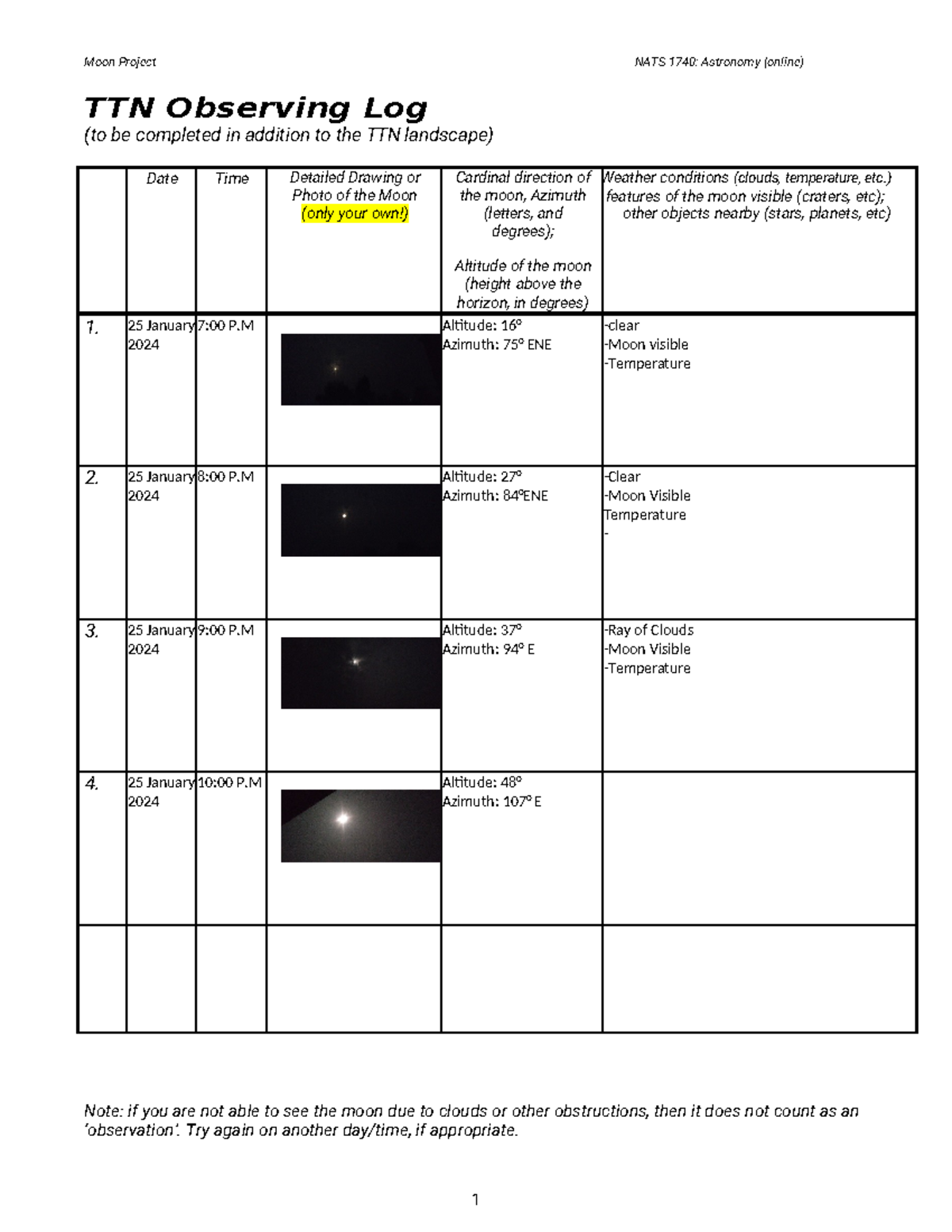 2 Moon Project Logs183 - TTN Observing Log (to be completed in addition ...
