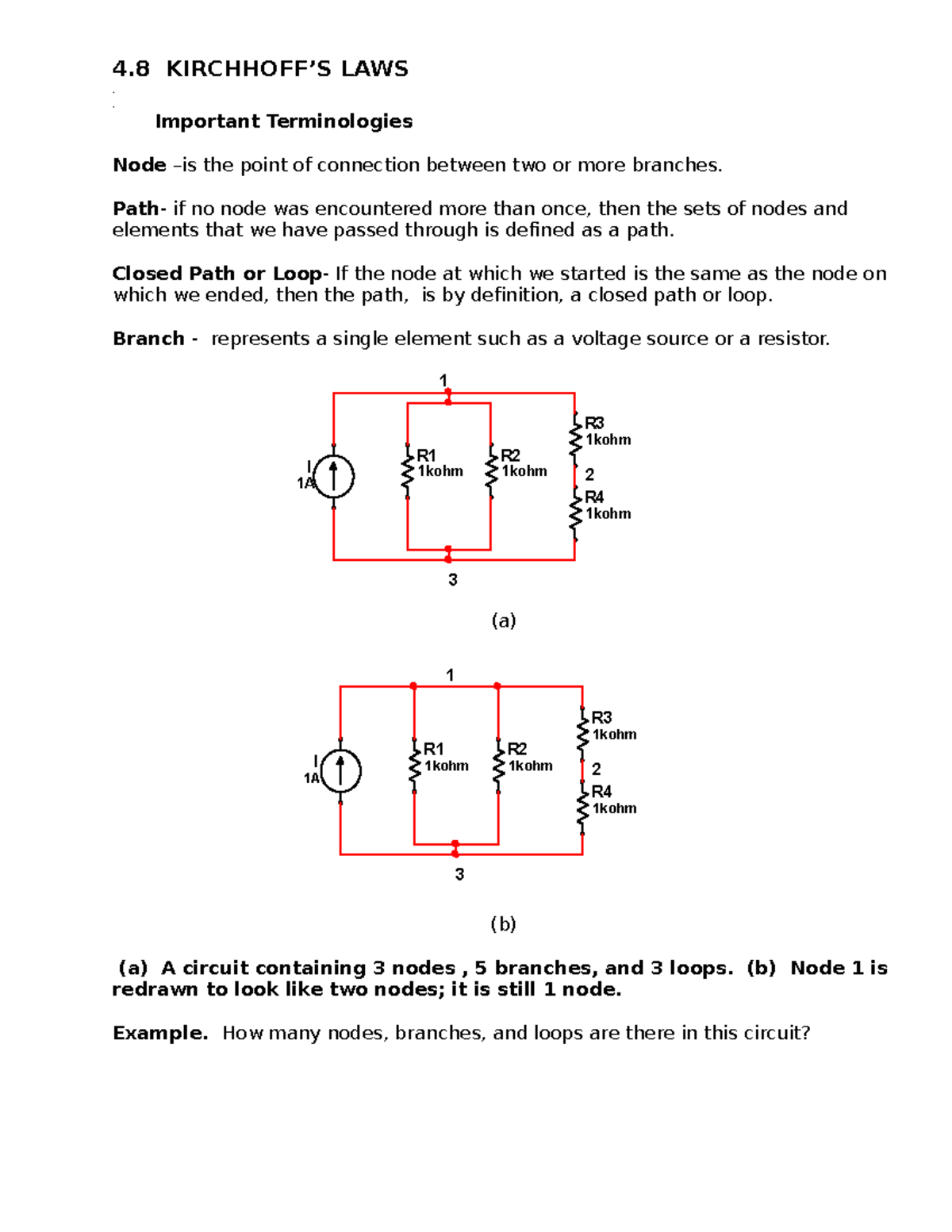 Kirchhoff's Laws-1 - notes - 4 KIRCHHOFF’S LAWS . . Important ...