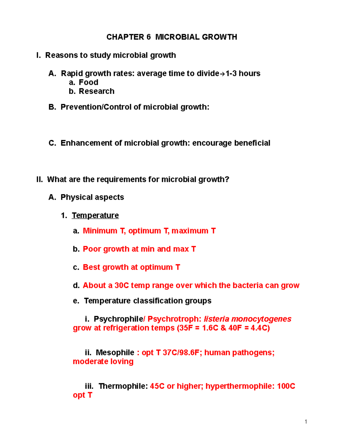 Microbio ch6 - teacher: Rachel Richmond, chapter 6 notes - CHAPTER 6 ...