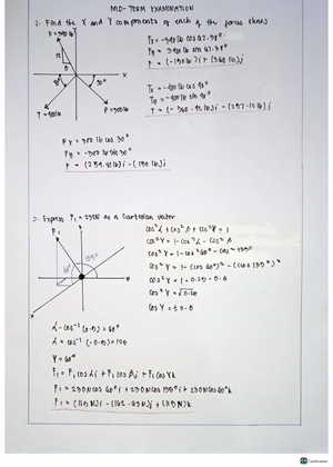 Static of Rigid Bodies Seatwork #1 - CamScanner CamScanner - Studocu