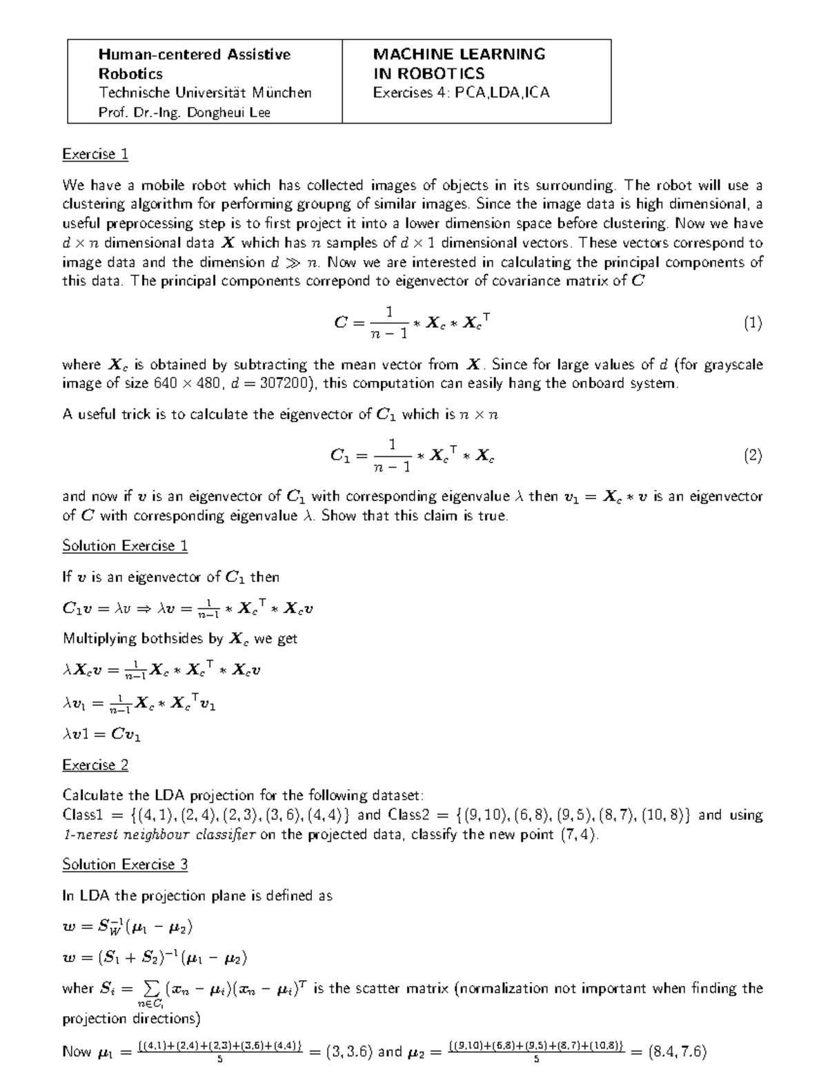 L5 PCA LDA ICA Exercises Solutions - Human-centered Assistive MACHINE ...