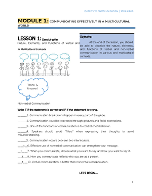 Gec7-topic-1 - ....... - Topic 1: Ethics and Morality Learning Outcomes: Upon completion of this ...