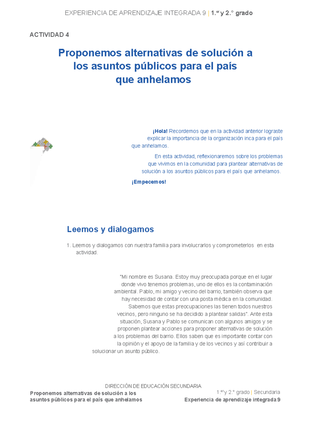 1 2 EXP IX ACT 4 DPCC - Si en efecto - EXPERIENCIA DE APRENDIZAJE ...