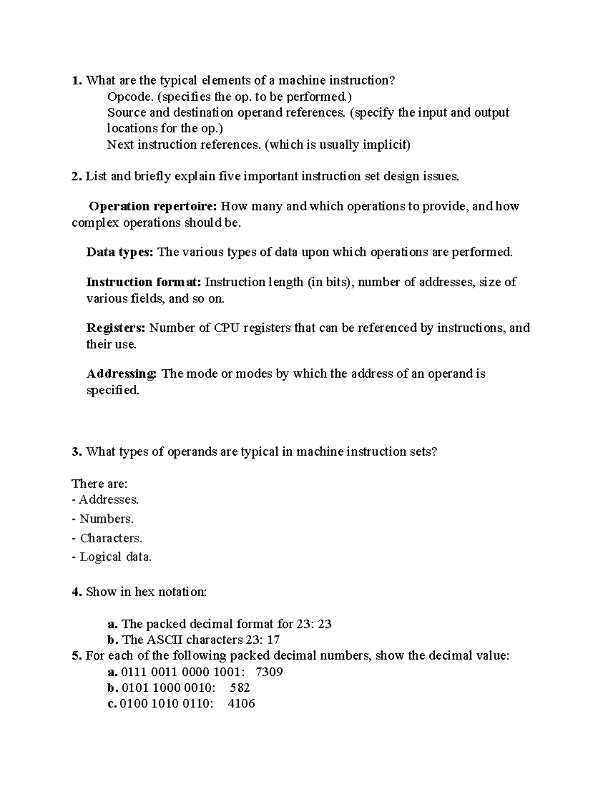 Trần Công Lâm SE173603 Chapter 12 - 1. What are the typical elements of ...