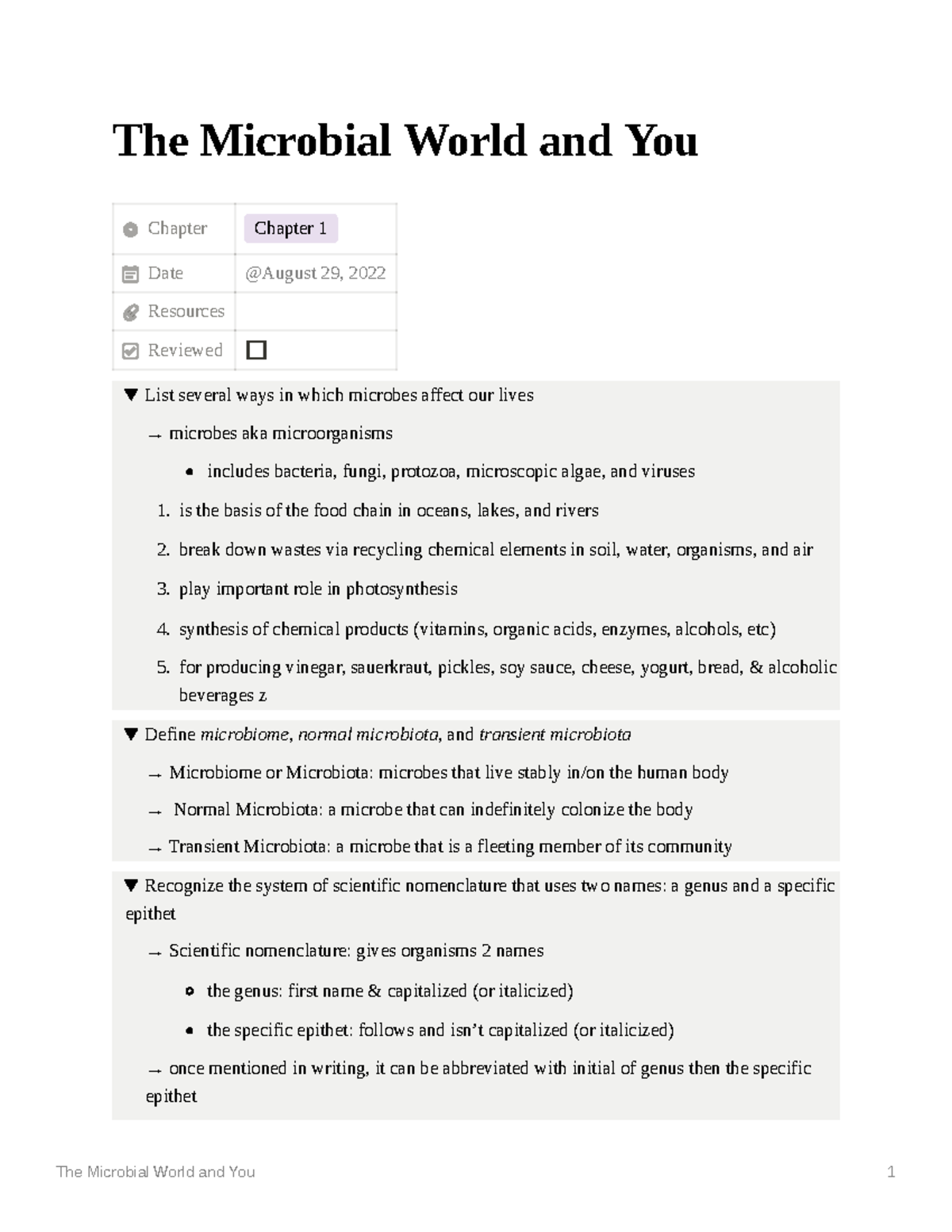 The Microbial World and You - The Microbial World and You Chapter ...