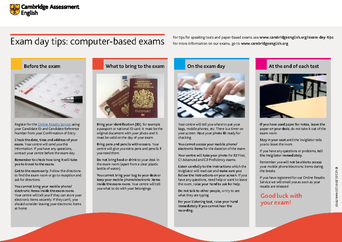 TIPS-PARA-CB - Udiskqjdids - Exam day tips: computer-based exams For ...