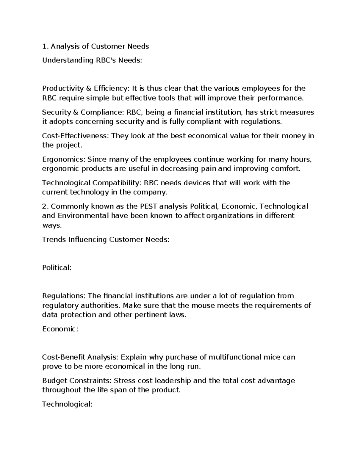 Group 5 report (1) - DATA MINING - Analysis of Customer Needs ...