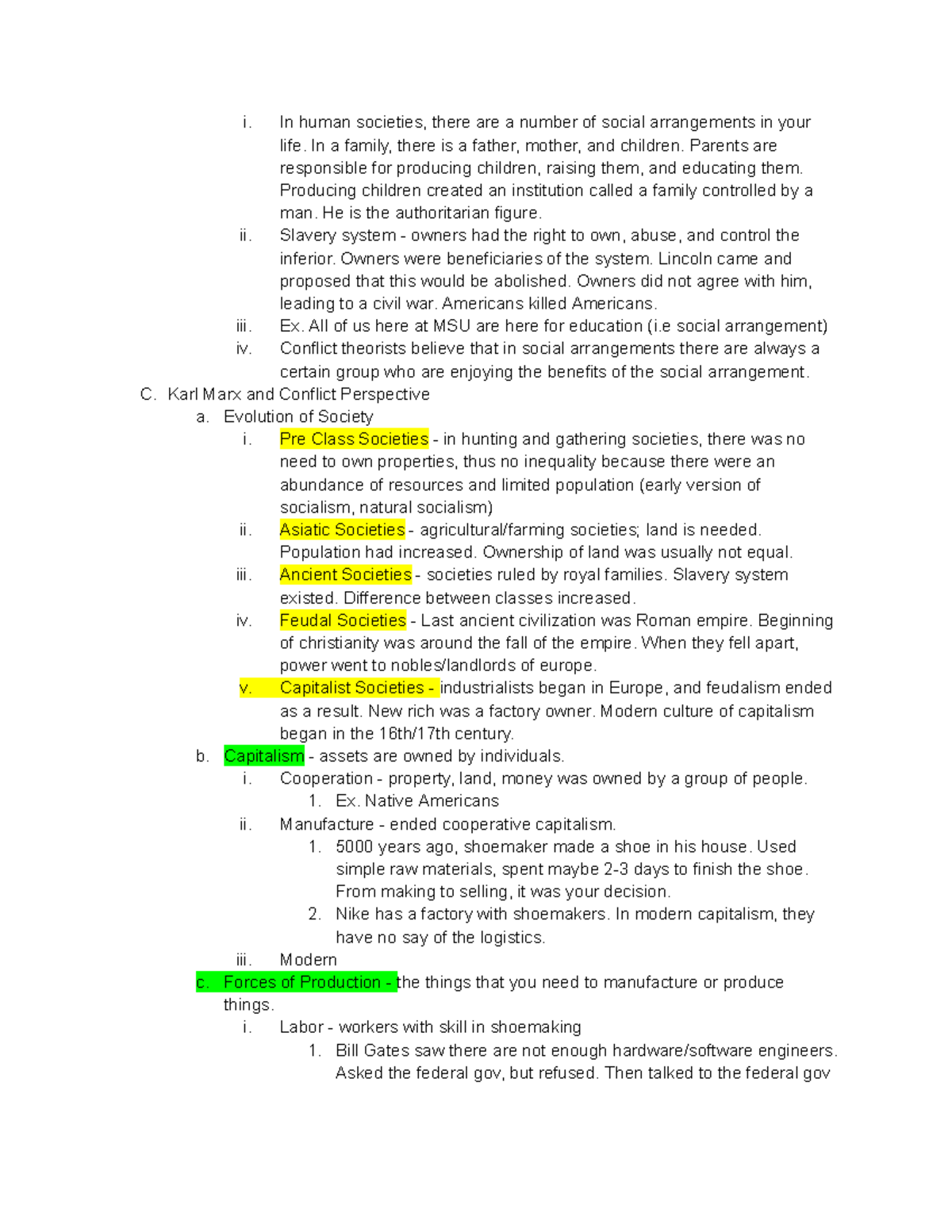 ISS 215 Lecture 4 - i. In human societies, there are a number of social ...