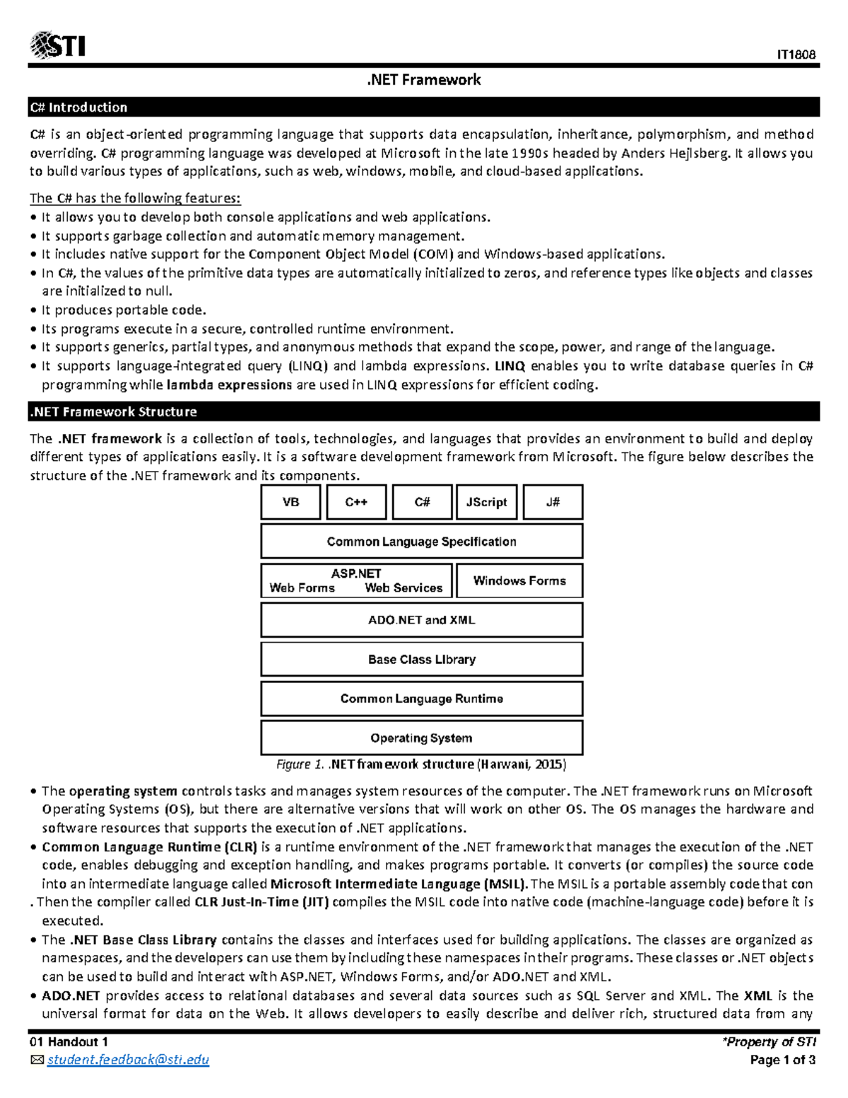 01 Handout 1 - bs computer engineering - IT 01 Handout 1 *Property of STI student@sti Page 1 of ...