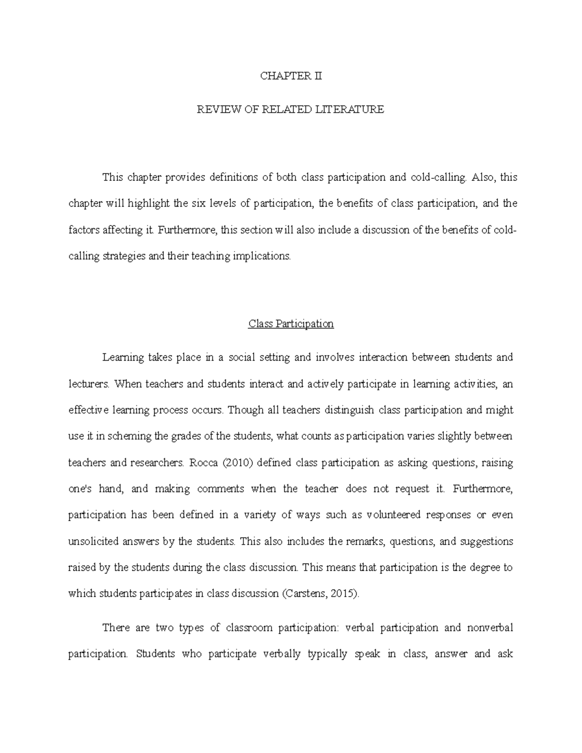 Chapter II - thesis - CHAPTER II REVIEW OF RELATED LITERATURE This ...