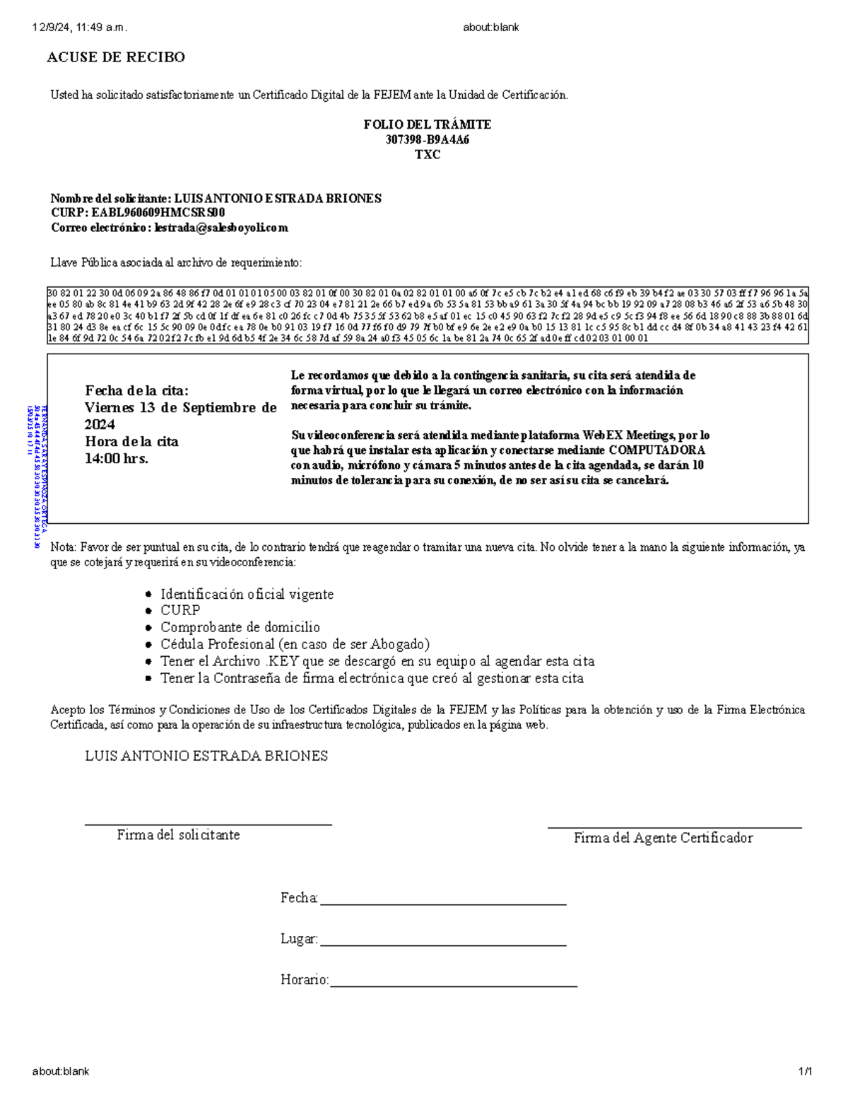 Archivo firmado externo 2517372 - Fecha de la cita: Viernes 13 de ...