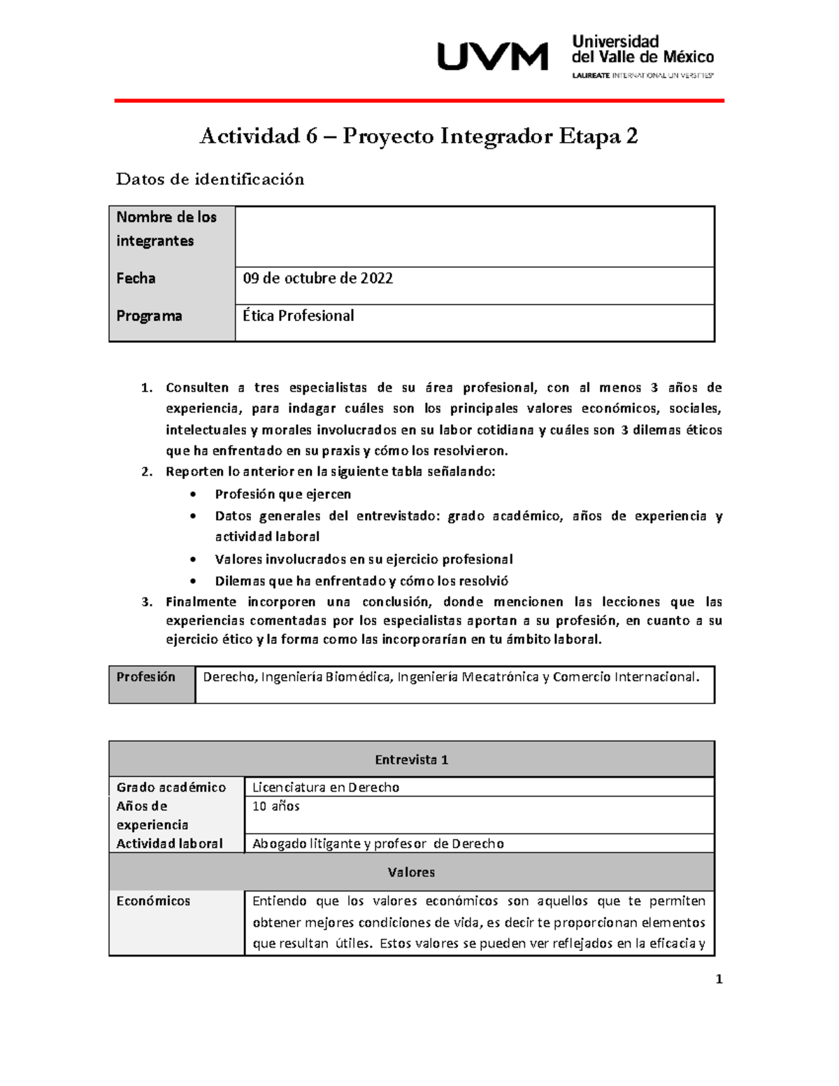 A6 Equipo proyecto integrador - Actividad 6 – Proyecto Integrador Etapa 2 Datos de ...