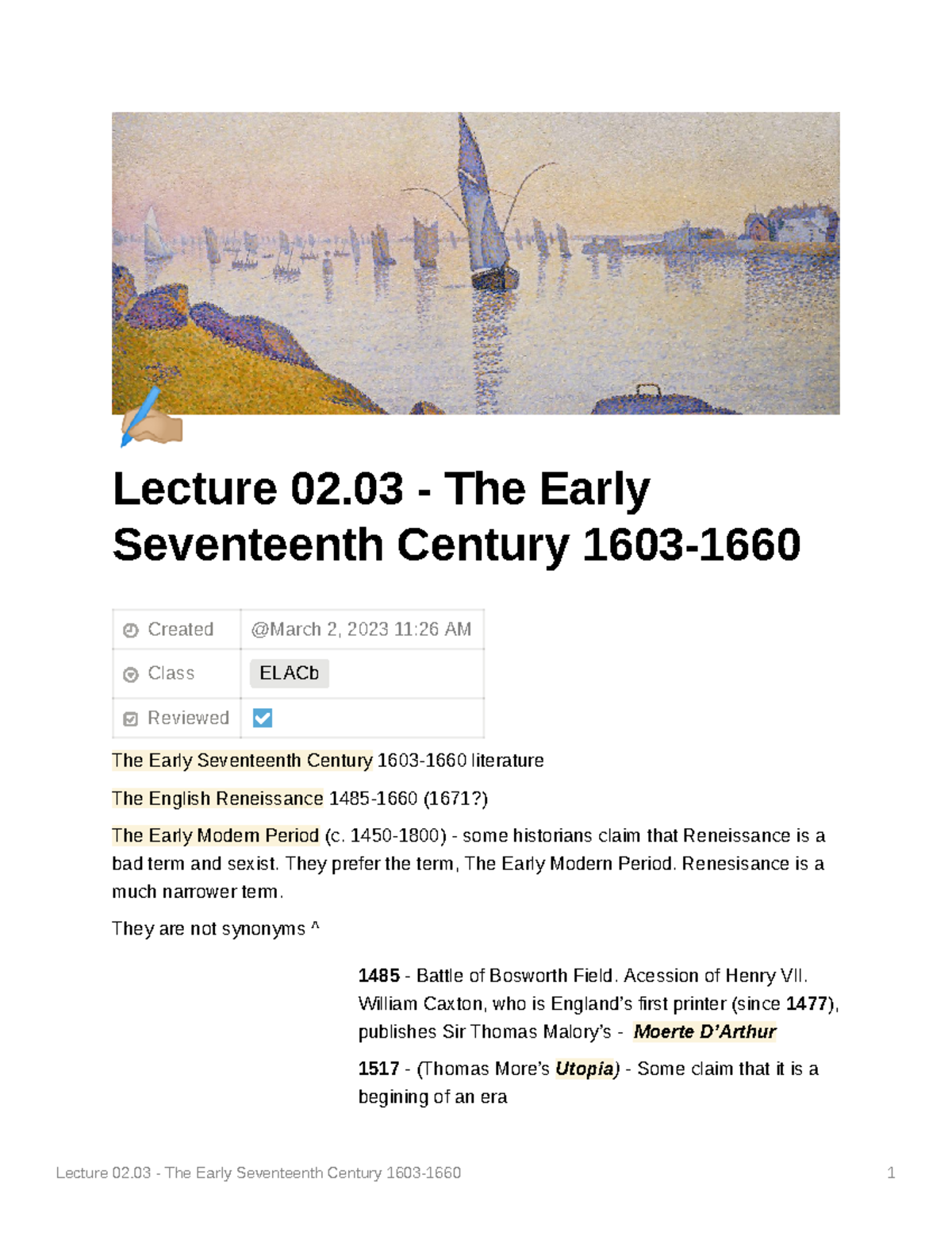 Lecture 02 03 - The Early Seventeenth Century 1603 77504938954 ...