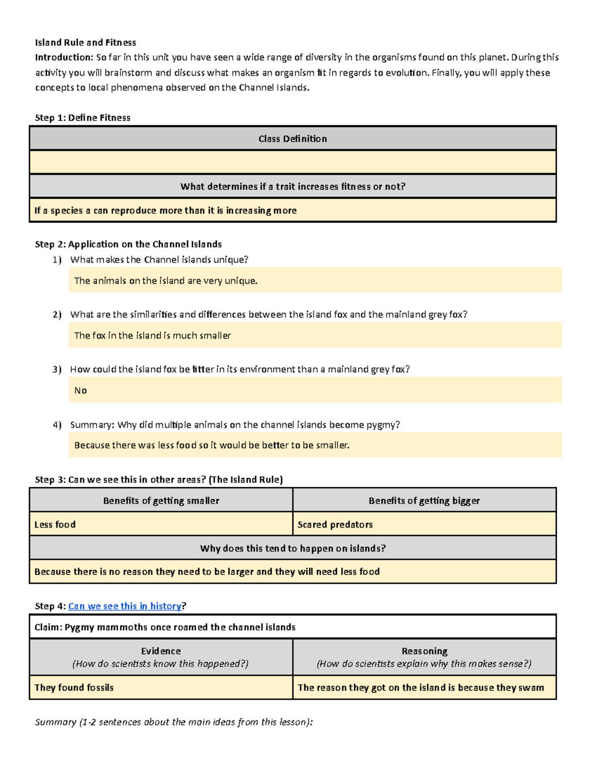 Island Rule & Fitness (1) - Island Rule and Fitness Introduction: So ...