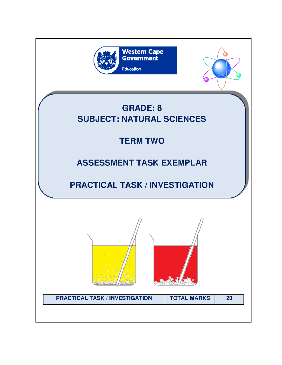 Grade 8 Practical TASK or Investigation Assessment TASK Exemplar Term 2 - PRACTICAL TASK / - Studocu