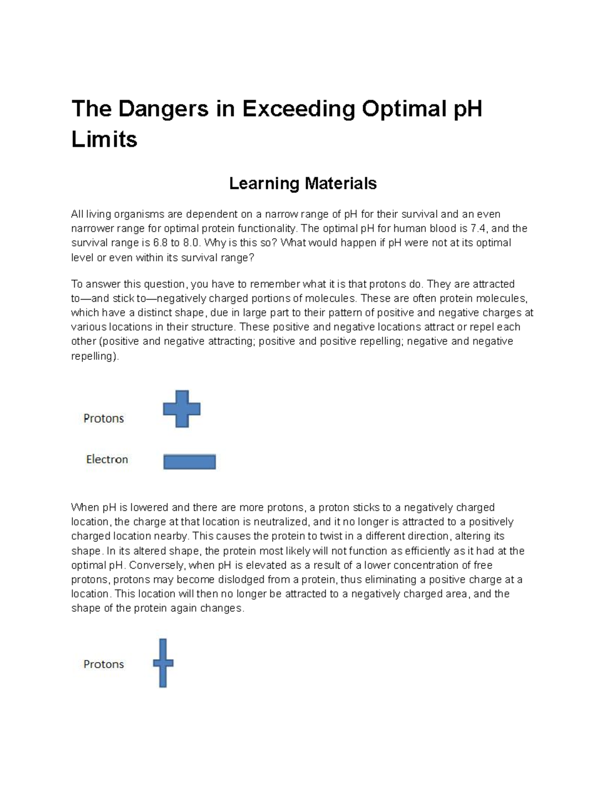 The Dangers in Exceeding Optimal p H Limits - The Dangers in Exceeding ...