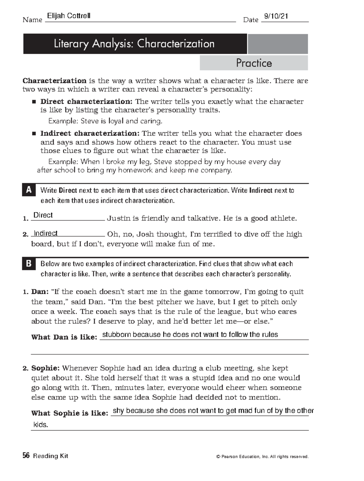 Ed96399590 dd - lol - 56 Reading Kit © Pearson Education, Inc. All ...
