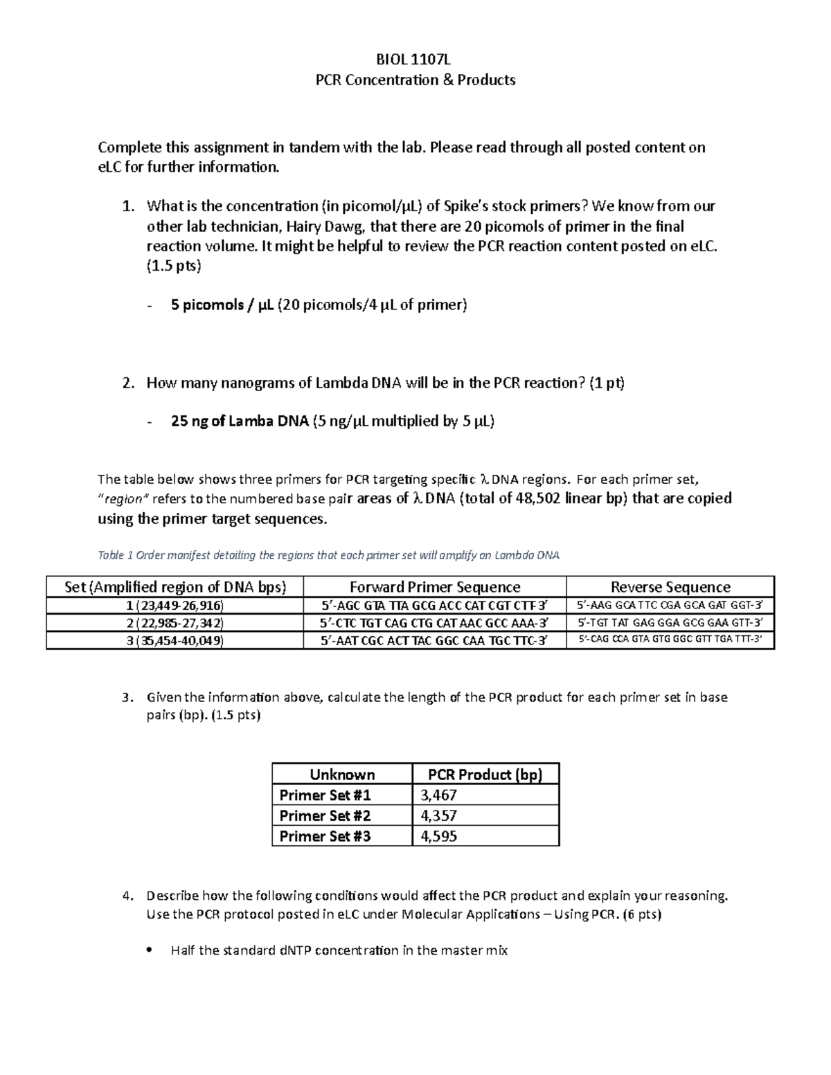 week 8 laboratory assignment - BIOL 1104 - UGA - Studocu