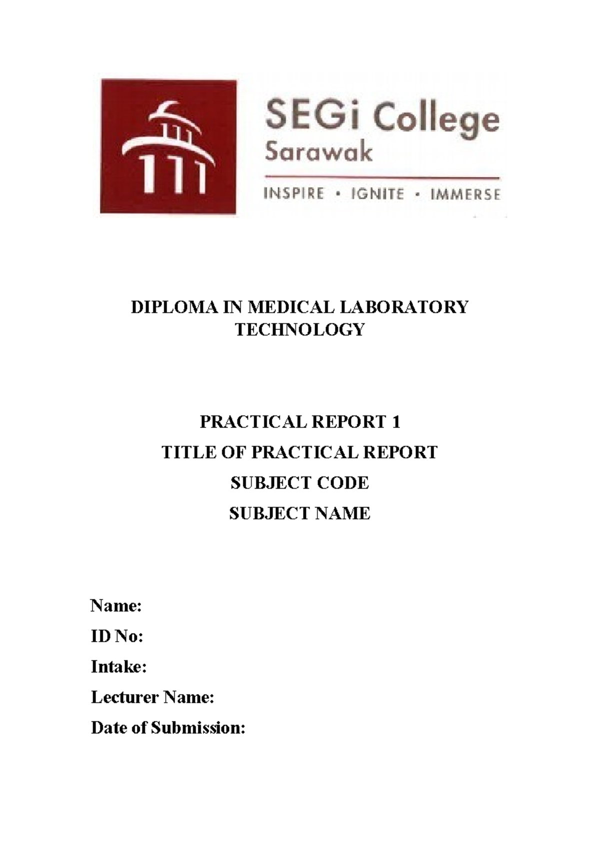 Practical 1 - Introduction to Epi Cells - DIPLOMA IN MEDICAL LABORATORY ...