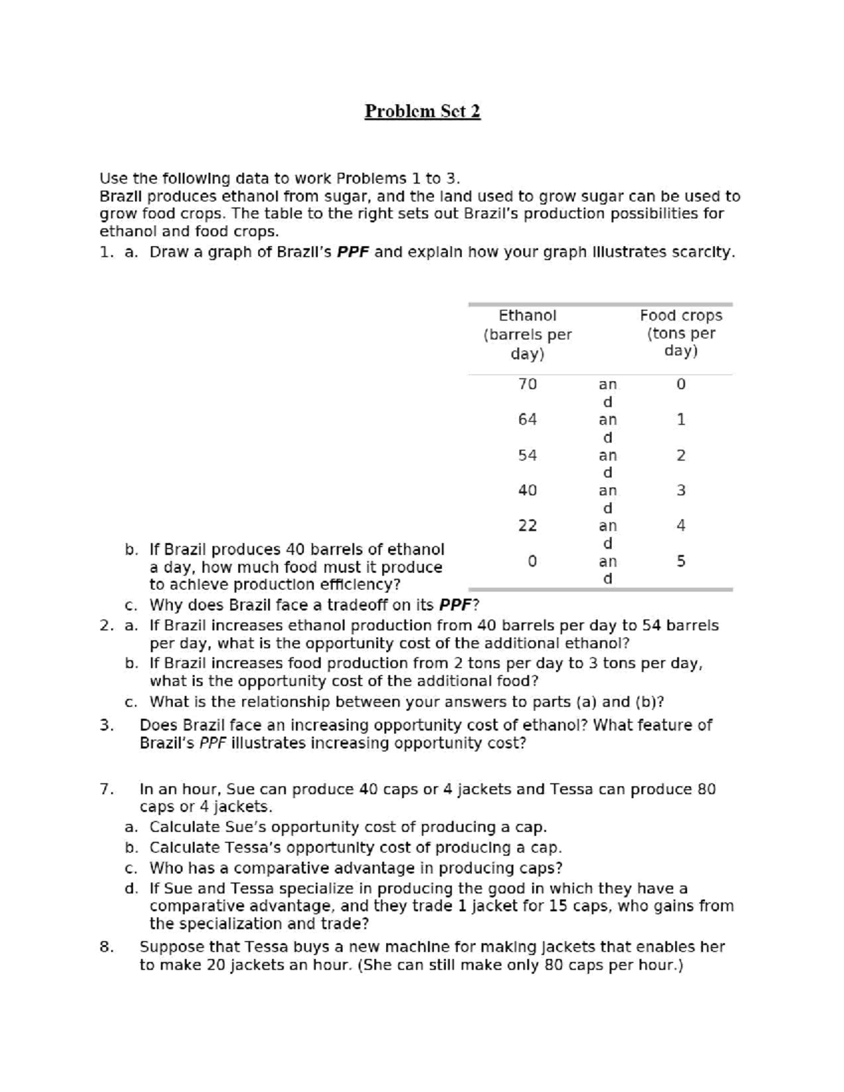 Problem Set 2 - Econ 160 - Studocu