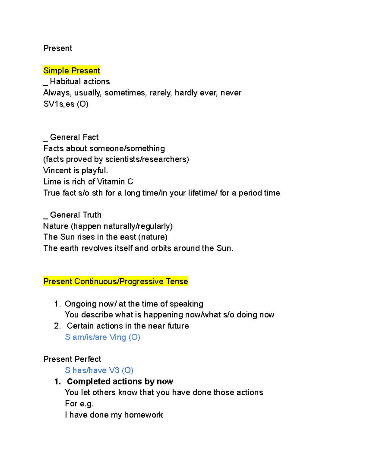 Cambridge University Press for Grammar and Pronunciation - Present ...