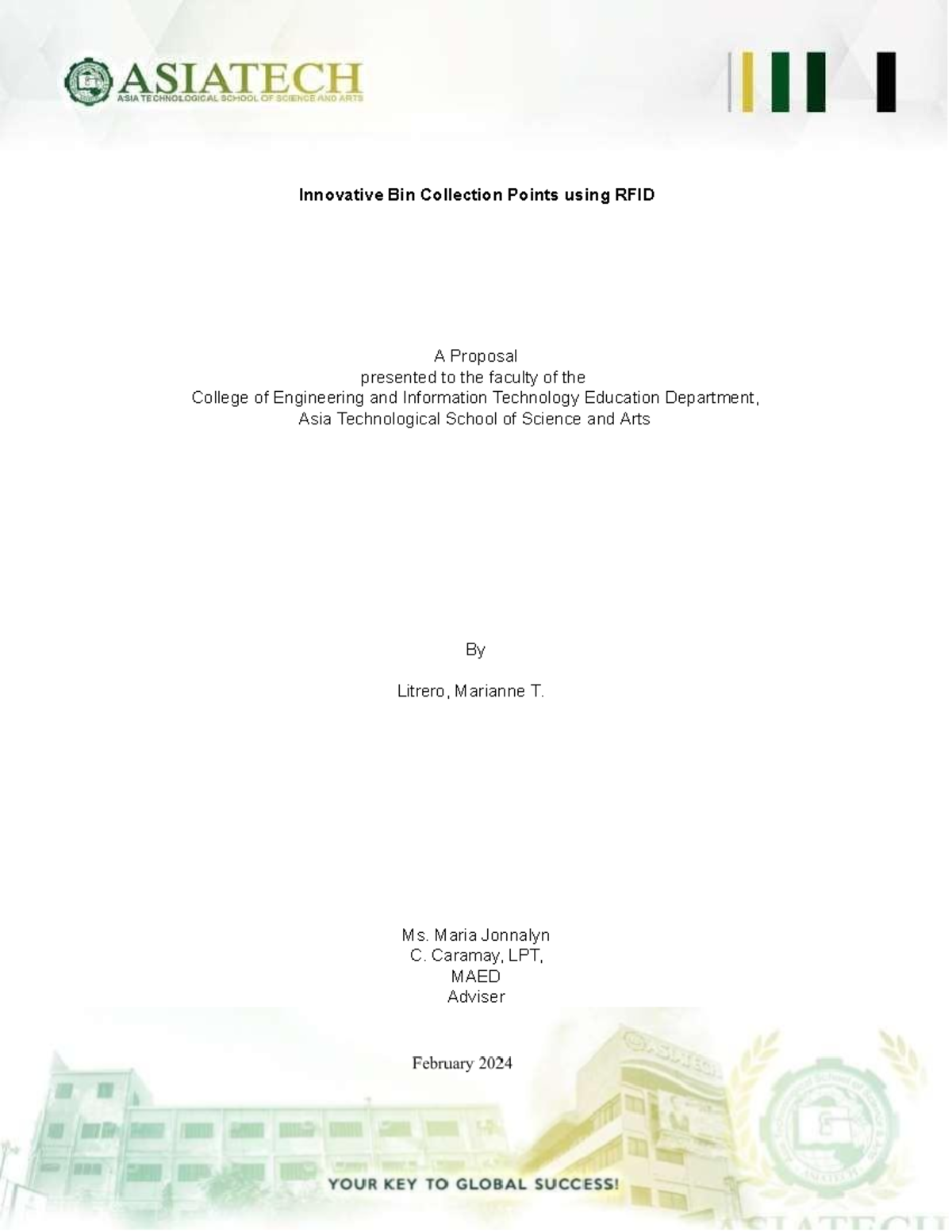 Litrero Marianne Bin-Collection-Points-using-RFID - Innovative Bin ...