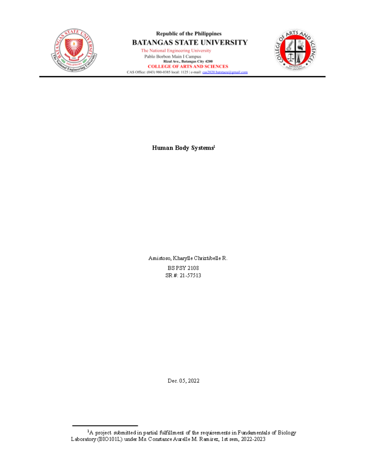 Open BIO101L Compilation of Human Body Systems - Fundamentals of ...