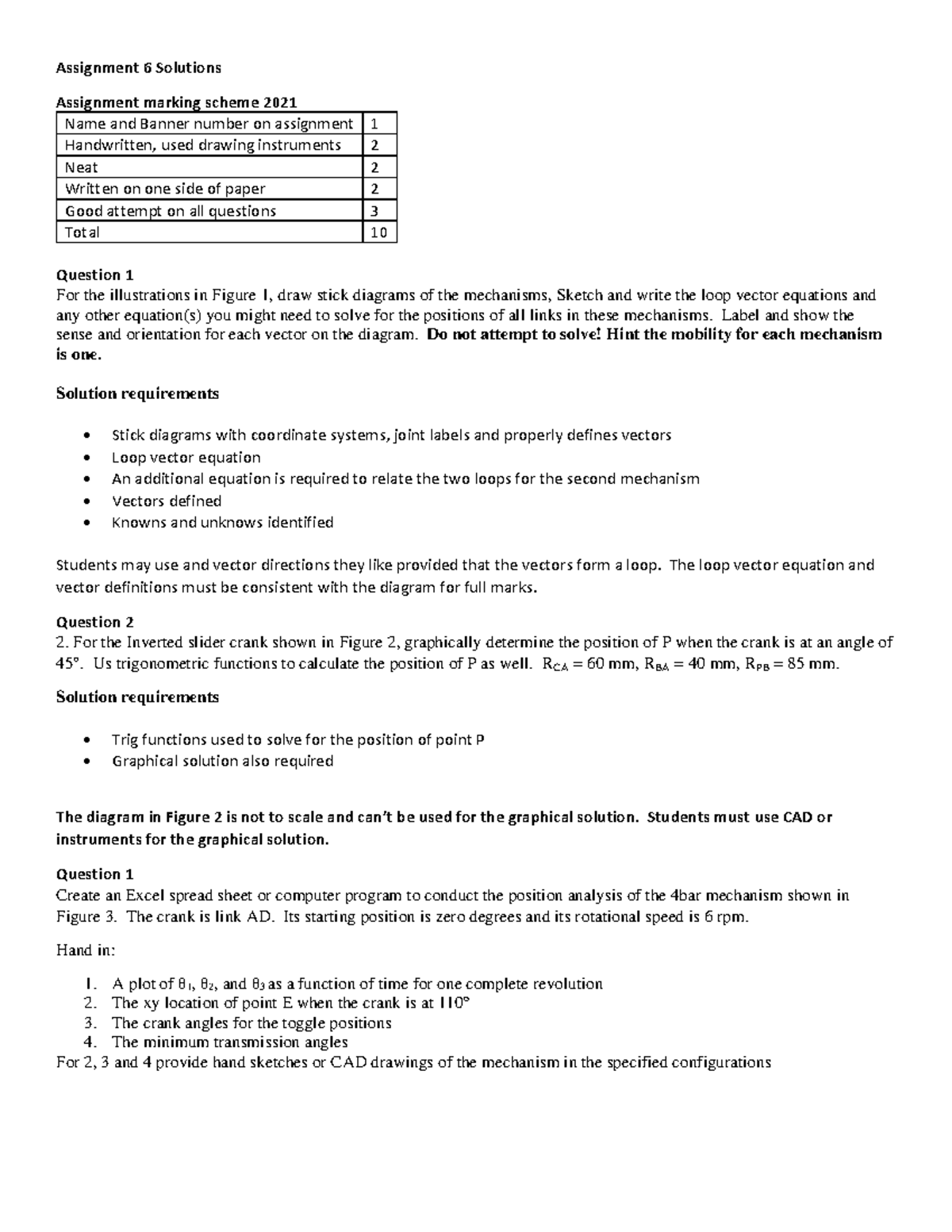 A6 Solutions - Warkentin - Assignment 6 Solutions Assignment marking ...