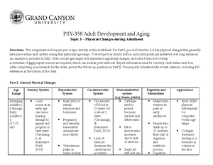 Relationship Chart Assignment - PSY-358 Adult Development and Aging ...