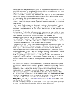 Criminal Law Offences Summary - Criminal Law Offences Summary ...