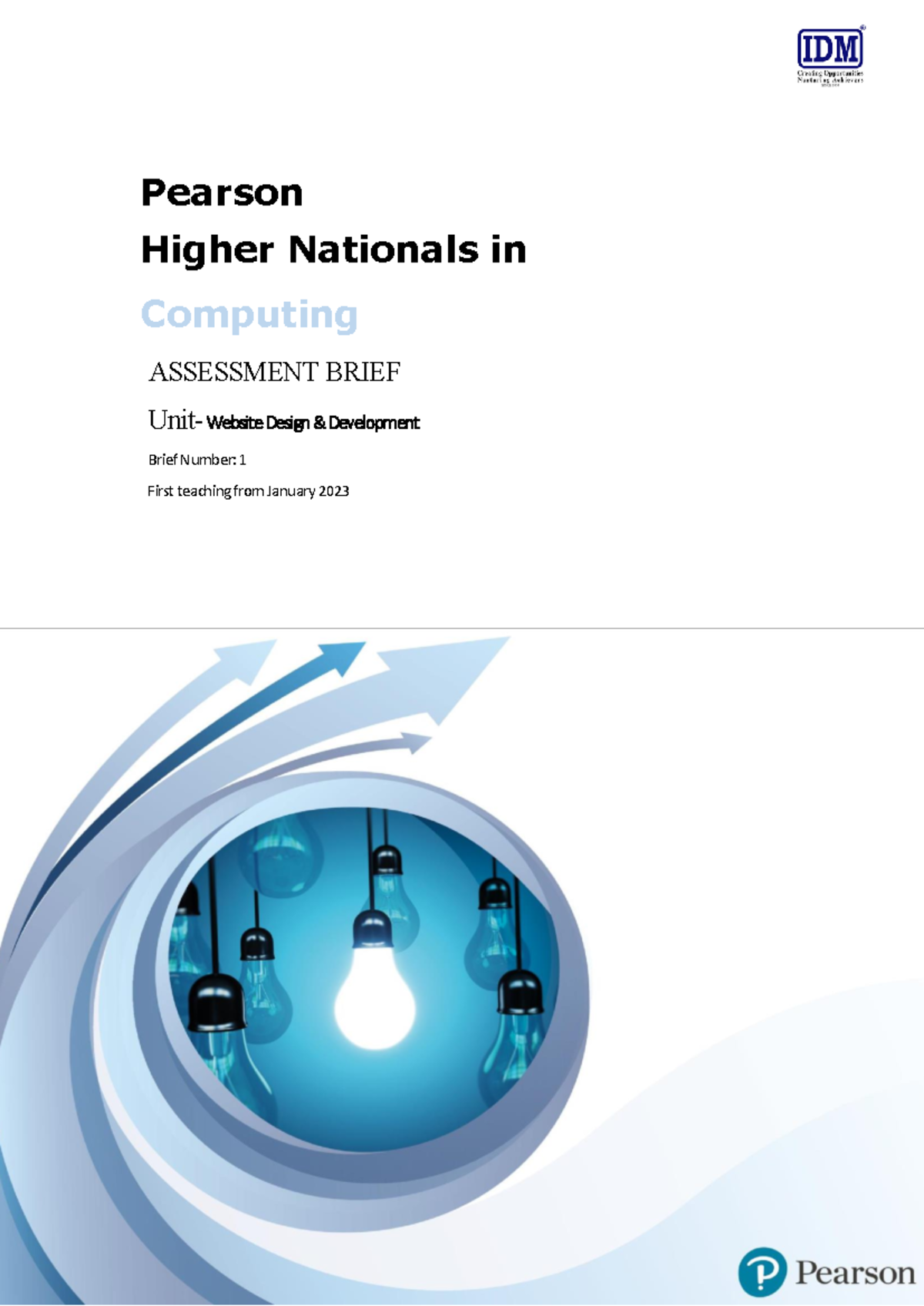 Web Site Design And Development - Pearson Higher Nationals in Computing ...