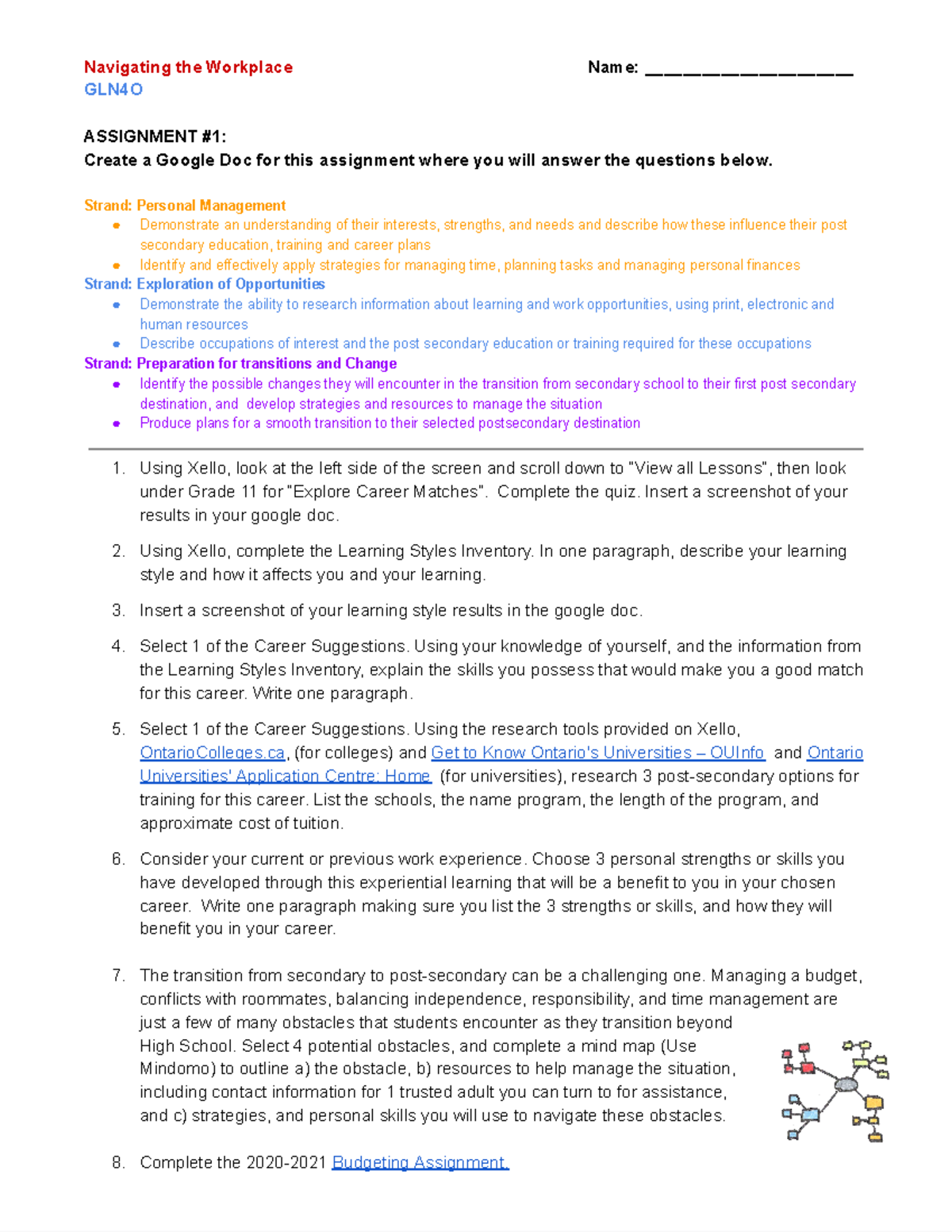Xavier Waithe - 1 Final CHS Navigating the Workplace Assignment 1 ...
