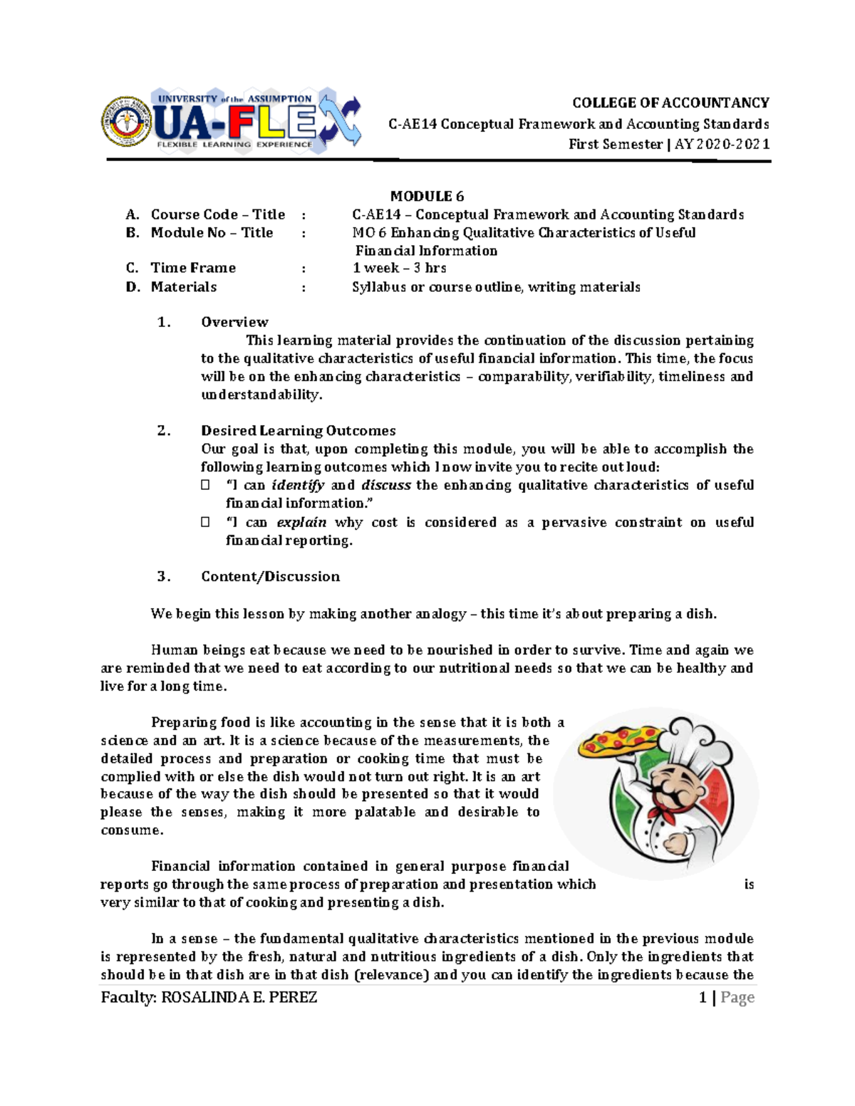 Enhancing Qualitative Characteristics of Useful Financial Information ...