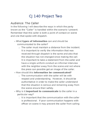CJ 140 Mod 3 Journal - CJ 140 Module Three Journal Guidelines and ...