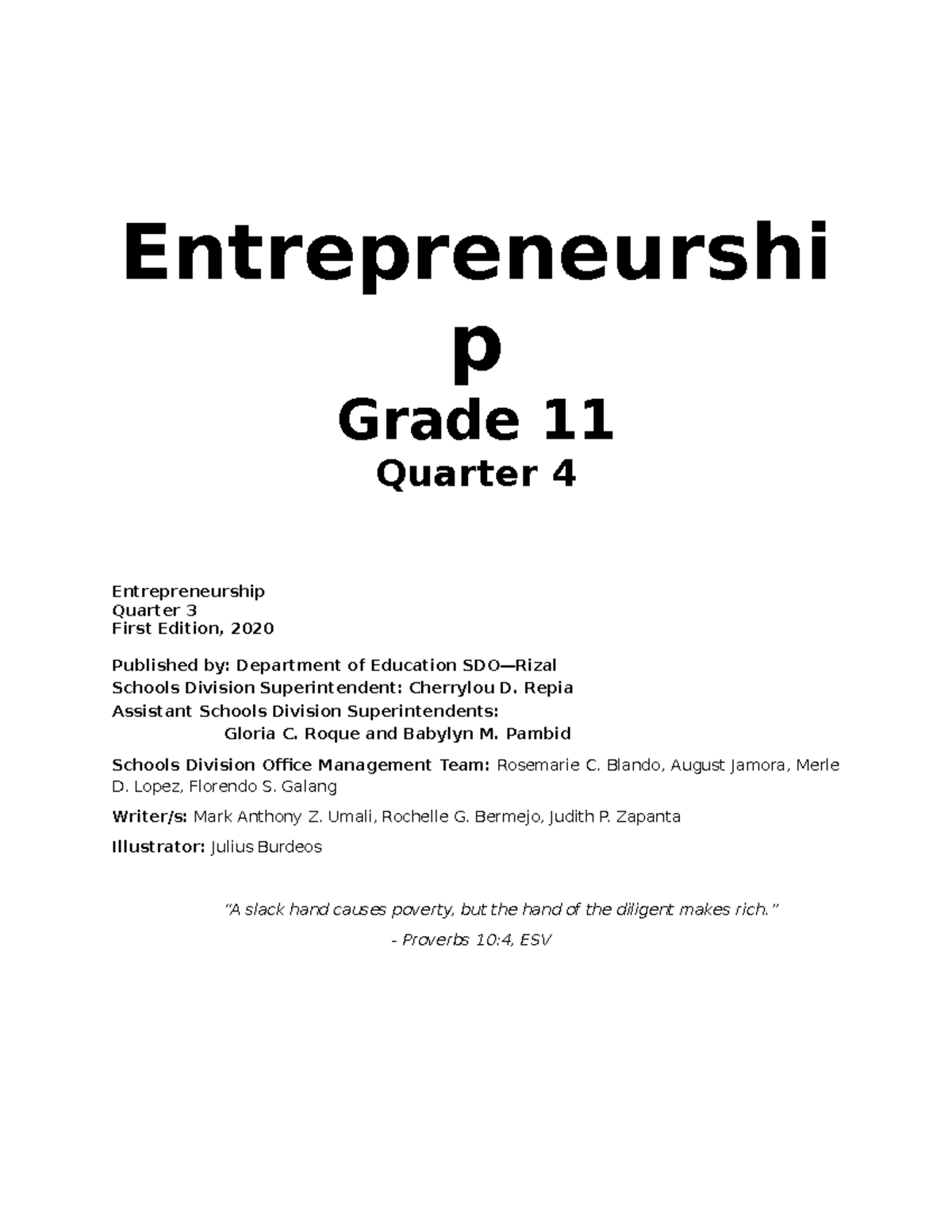 Amacio, Marian JOY A. - 1-Entrep.-Module 1-W1-2-Umali-1- Quarter-4-3C ...
