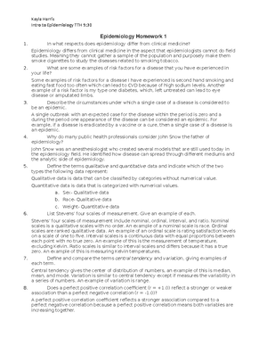 [Solved] Chronic disease epidemiology involves the study of the ...