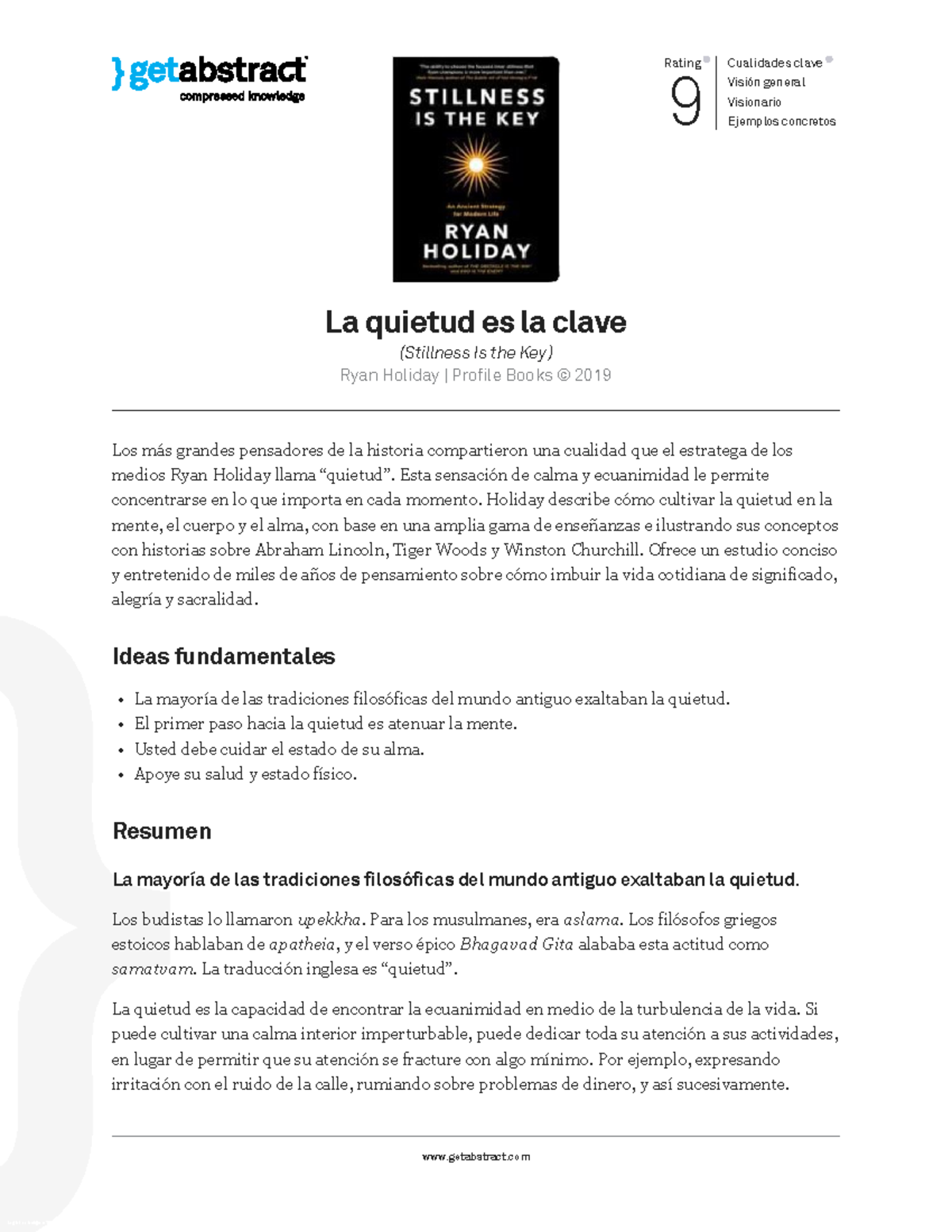 Pdfcoffee - Qwerty - Rating 9 Cualidades clave Visión general Visionario Ejemplos concretos La ...