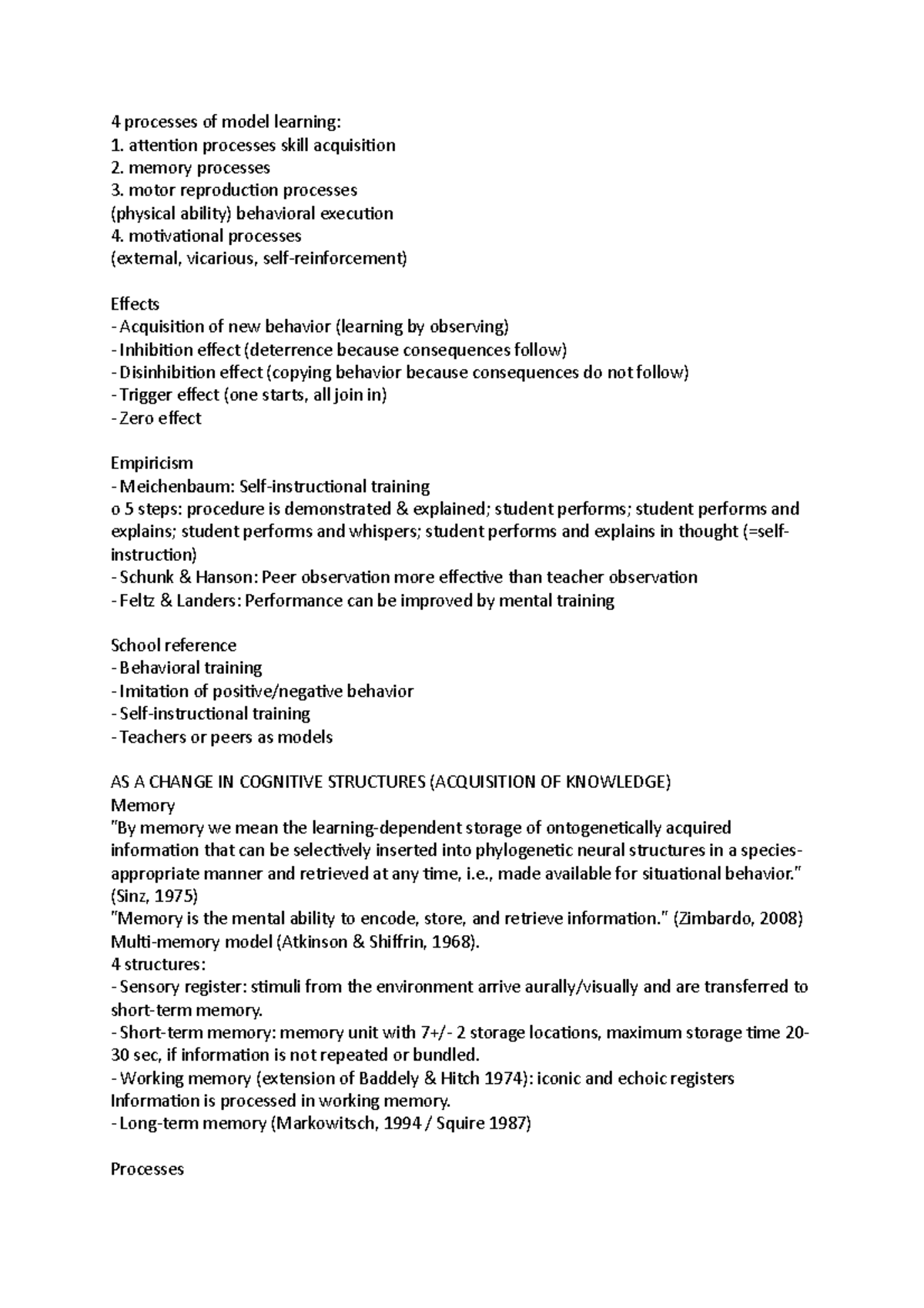 4 processes of model learning - 4 processes of model learning ...