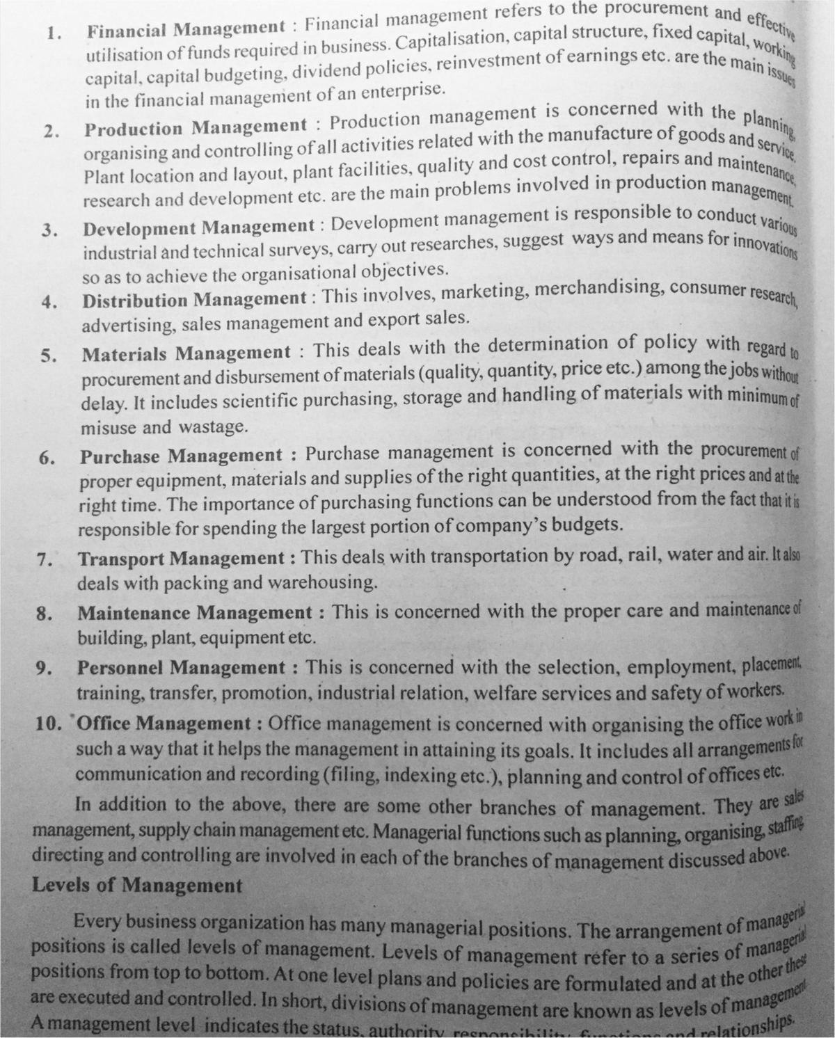 Scope of management - Methodology Of Business Studies And Management ...