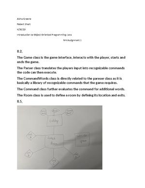 M2 Assignment 2 Aisha - Notes from the textbook. - Aisha Greene 2/8 ...