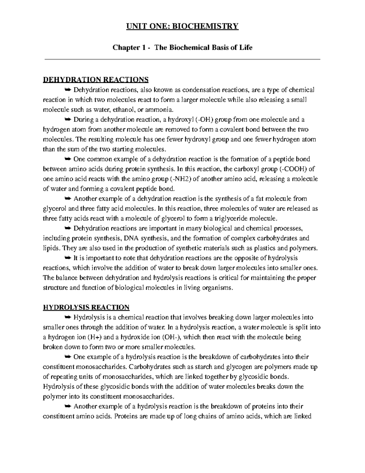 Biochemistry Chapter 1 Section 1 Atomic Structure Pt 5 - UNIT ONE ...