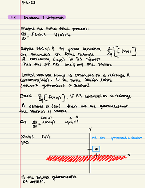 MTH 306 Final Exam Cheat Sheet - Undetermined Coefficients y = yh + yp Exponential: yp = Ae2x yp ...