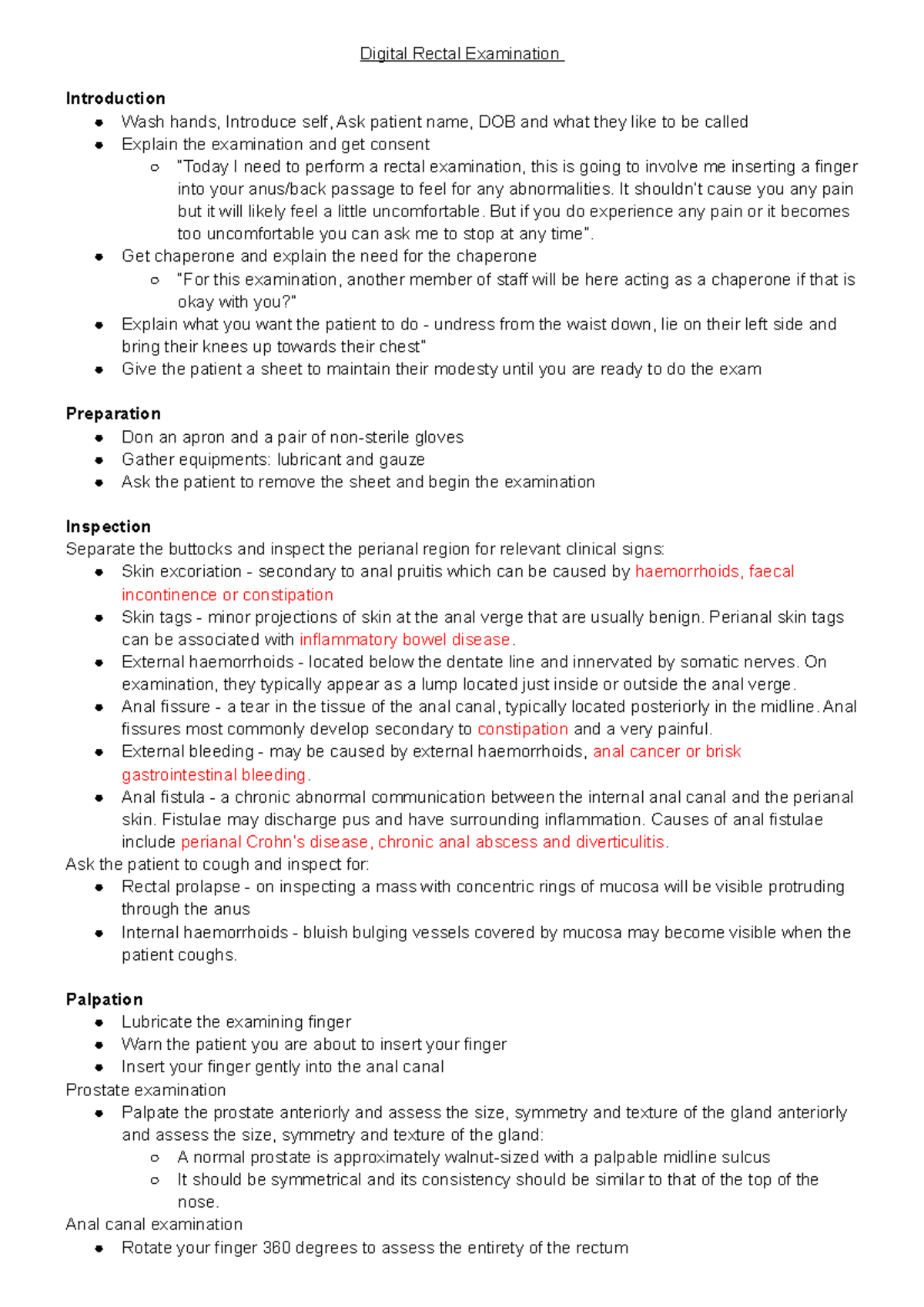 Digital Rectal Examination - Digital Rectal Examination Introduction ...