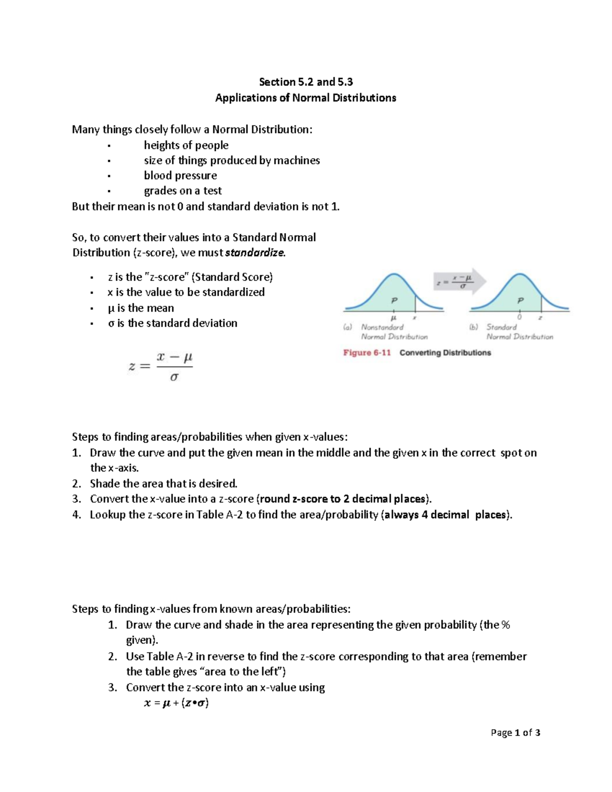 CH 5.2 Notes b4bb9ccc31755 fc20b7f481fef5d27fa - Page 1 of 3 Section 5 ...