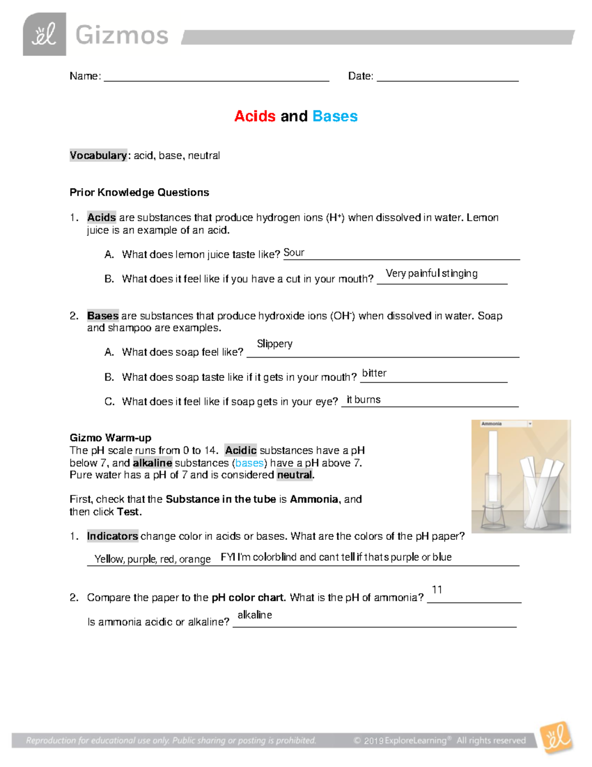 Kami Export - Austin White - 8 p H and Acids Bases Gizmo Lab - 2019 ...